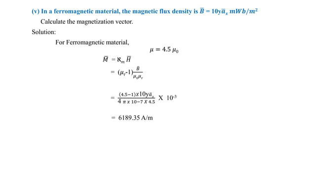 UNIT 3 - Magnetostatics - Problems | PPTX | Physics | Science