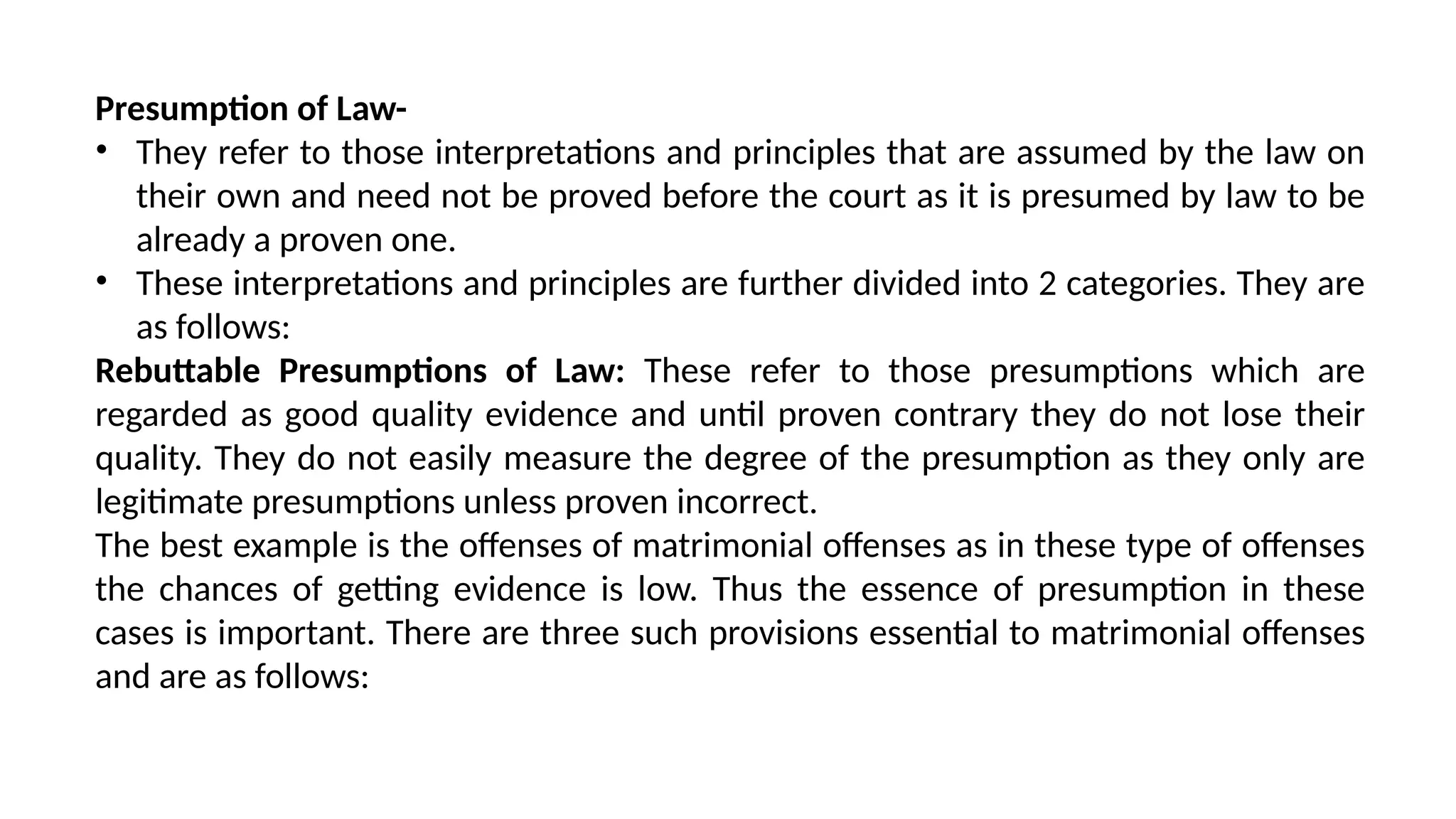 Unit III - Method of Proof of Facts - Presumptions.pptx