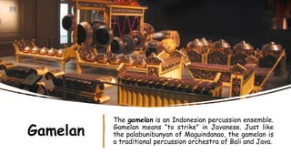 UNIT III - MUSIC OF MINDANAO.pptx | Music | Entertainment