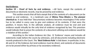 Unit III - Oral and Documentry Evidence.pptx