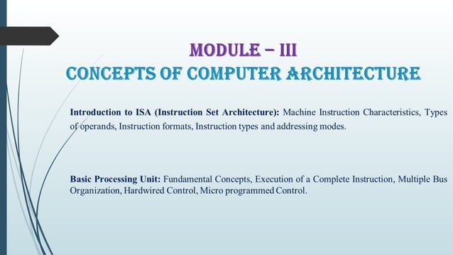 concept of computer organisation and architechture | PPT