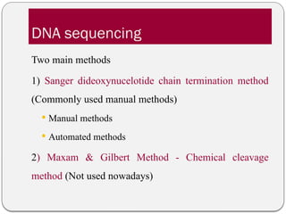 Unit III -rDNA -DNA sequencing methods.pptx