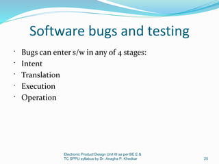 Unit iii software design and testing methods | PPTX