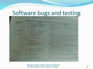 Unit iii software design and testing methods | PPTX