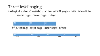 STRUCTURE OF PAGE TABLE IN OPERATING SYSTEM | PPTX