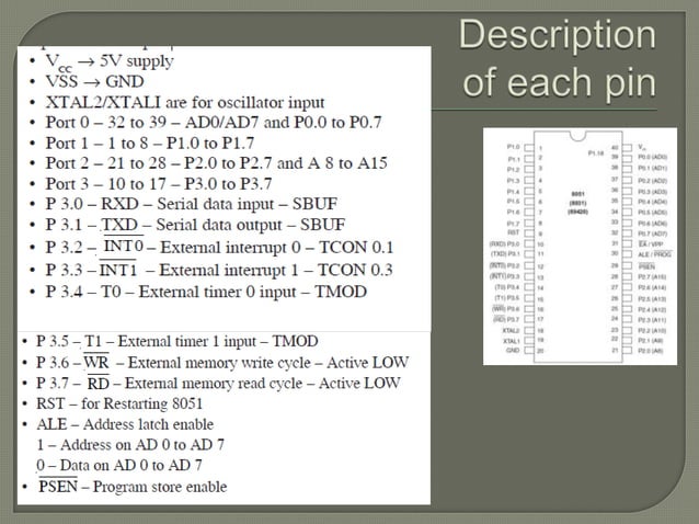 SYBSC IT SEM IV EMBEDDED SYSTEMS UNIT III The 8051 Microcontrollers | PPT