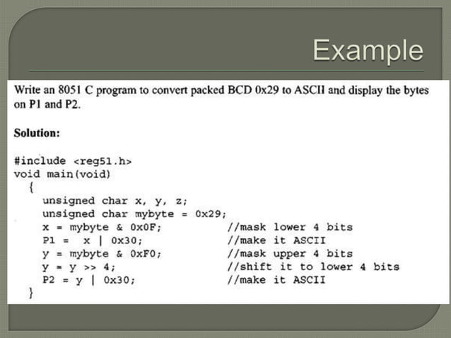 SYBSC IT SEM IV EMBEDDED SYSTEMS UNIT III The 8051 Microcontrollers | PPT