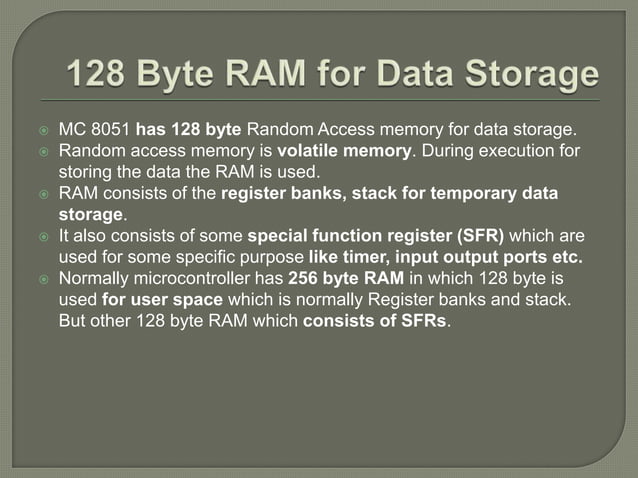 SYBSC IT SEM IV EMBEDDED SYSTEMS UNIT III The 8051 Microcontrollers | PPT