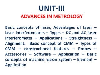 ADVANCES IN METROLOGY | PPTX