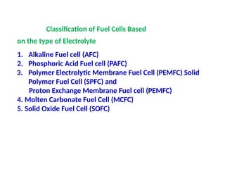 UNIT III and IV PPT for Fuel cells.pptx