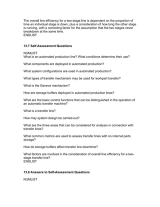 Automated Production Lines | PDF