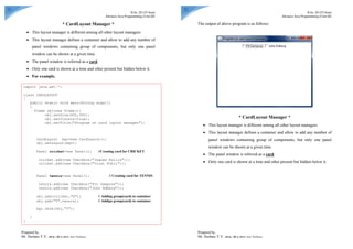 B.Sc. III(VI Sem) Advance Java Unit3: AWT & Event Handling | PDF