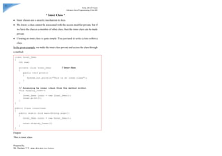 B.Sc. III(VI Sem) Advance Java Unit3: AWT & Event Handling | PDF