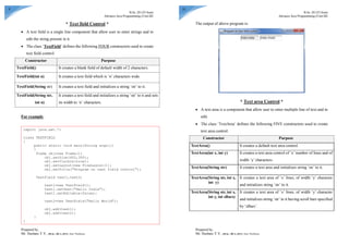 B.Sc. III(VI Sem) Advance Java Unit3: AWT & Event Handling | PDF
