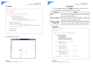 B.Sc. III(VI Sem) Advance Java Unit3: AWT & Event Handling | PDF