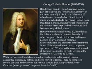 Unit iii baroque period bach and handel | PPTX