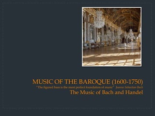 Unit iii baroque period bach and handel | PPTX