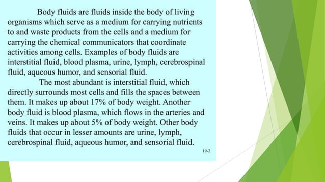 Unit III Body Fluids and Blood.pptx | Biological Sciences | Science