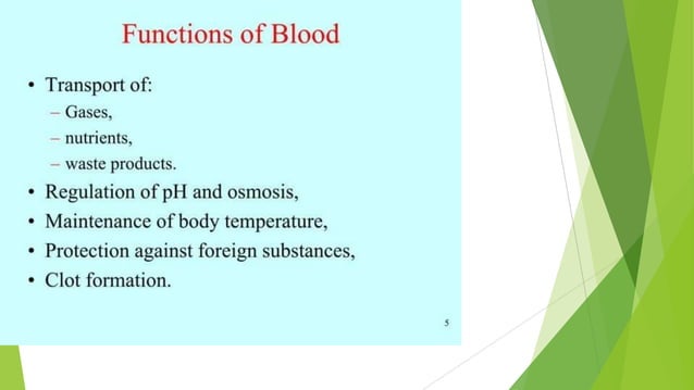 Unit III Body Fluids and Blood.pptx | Biological Sciences | Science