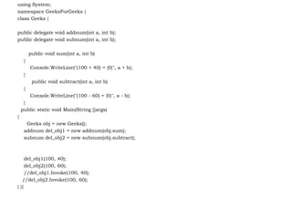 PROGRAMMING USING C#.NET SARASWATHI RAMALINGAM | PPT