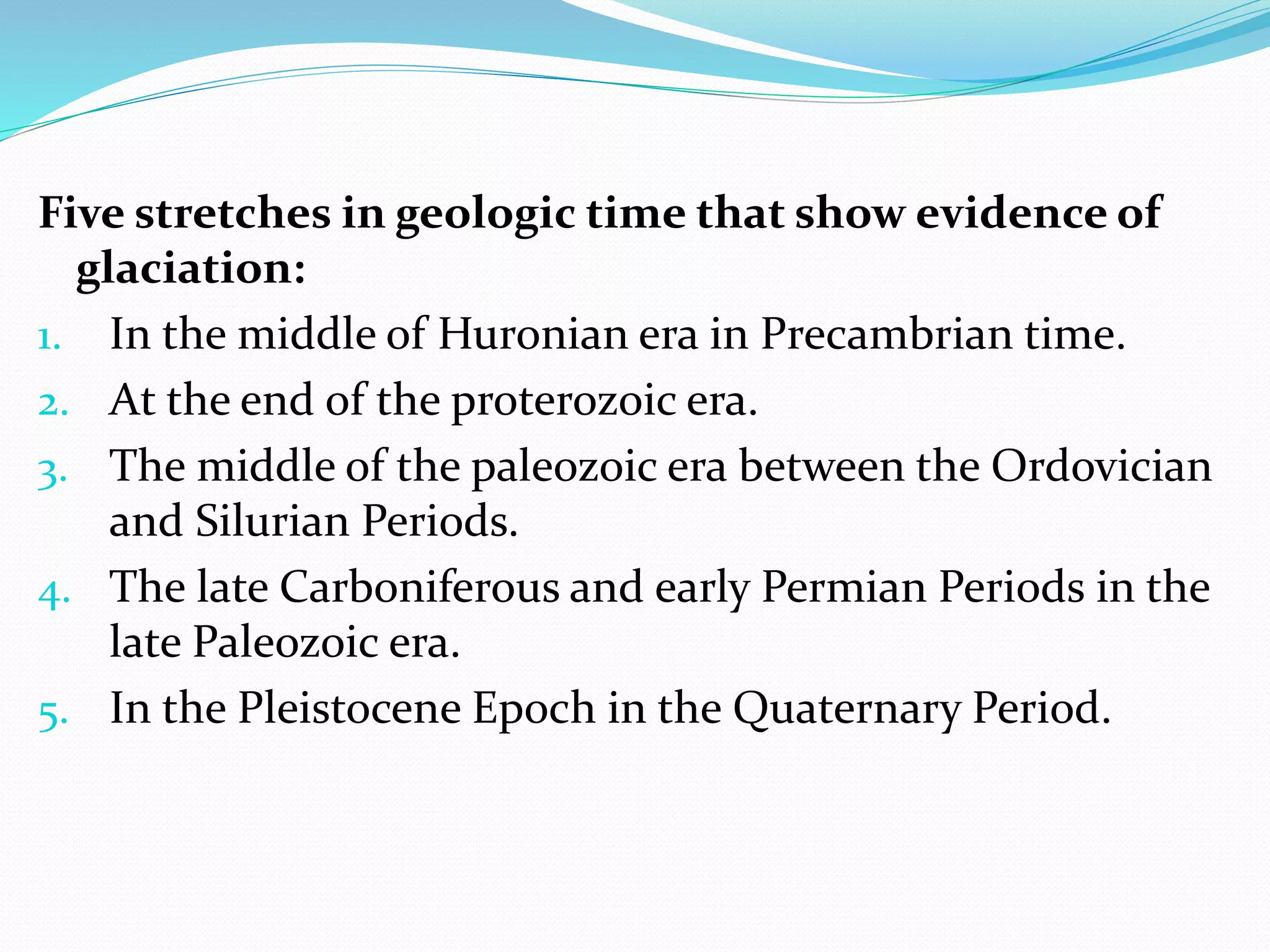 Unit III chapter 13 (glaciers and ice ages) | PPTX