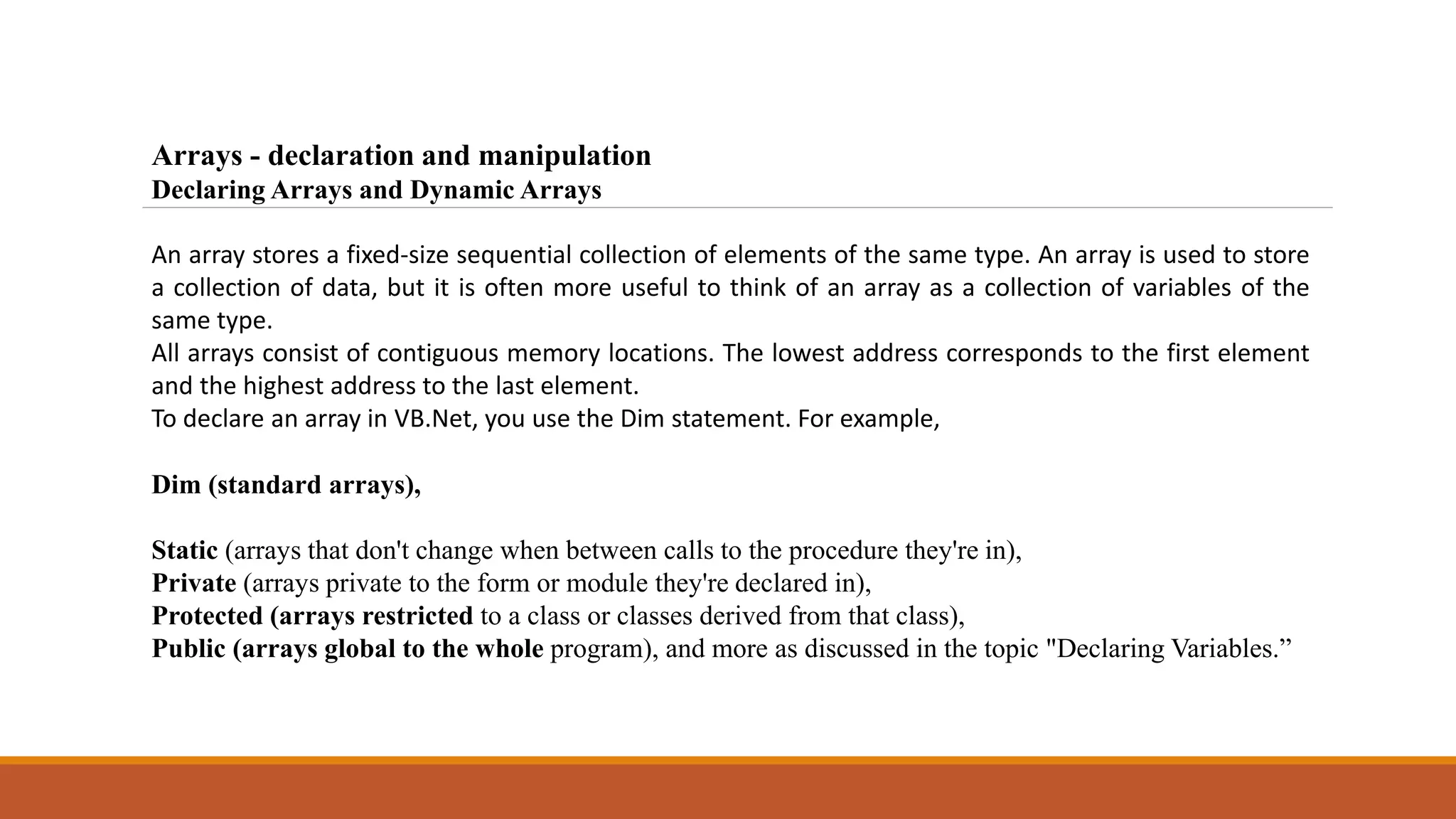 BSc. III Unit iii VB.NET