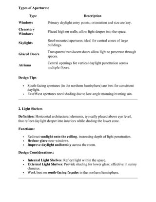UNIT III daylight.docx DETAILS OF SENSORS | PDF