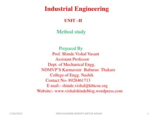 Industrial Engineering (Method Study and Work study) | PDF