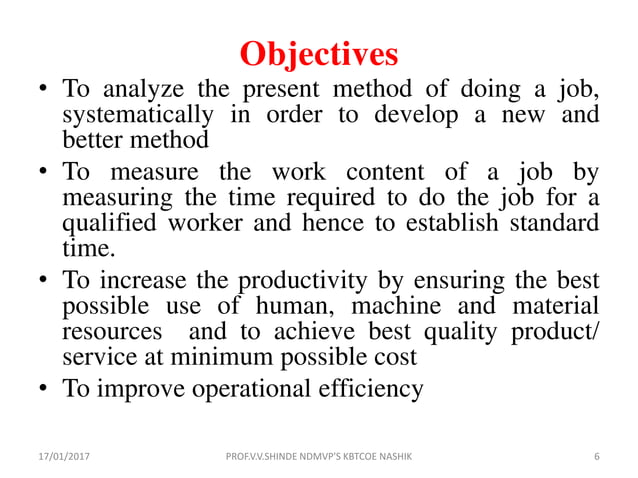 Industrial Engineering (Method Study and Work study) | PDF