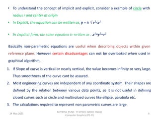 UNIT III Geometric curves unit 3 geometric modeling | PDF