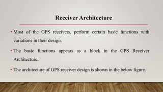 Unit III GPS Receivers and Errors | PDF