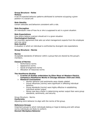 Unit iii group behaviour | DOC