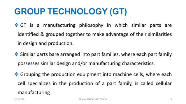 GROUP TECHNOLOGY AND CAPP | PPTX