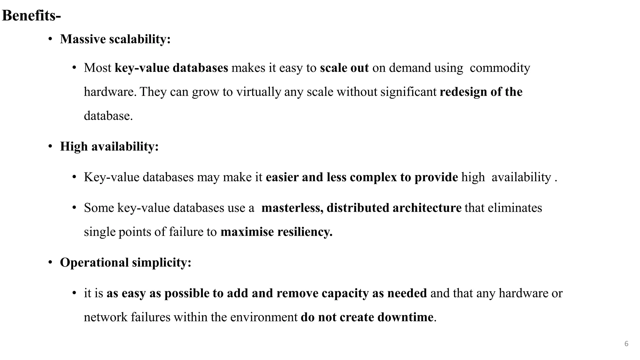 Unit III Key-Value Based Databases in nosql.pptx | Databases | Computer Software and Applications