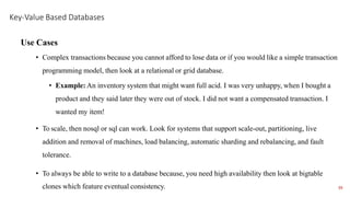 Unit III Key-Value Based Databases in nosql.pptx