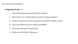 Unit III Key-Value Based Databases in nosql.pptx