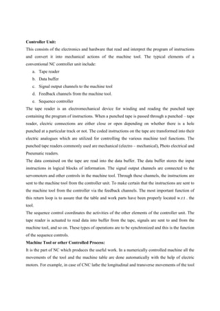 Unit III Learning Material NUMERIC CONTROL | PDF | Computer Peripherals | Computing