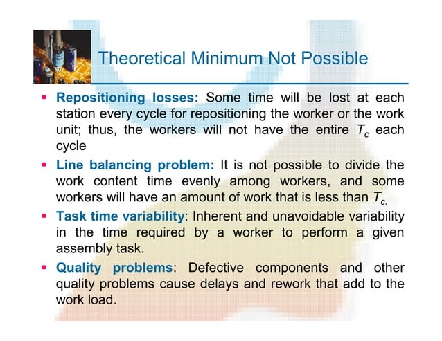 Manual Assembly Lines | PDF
