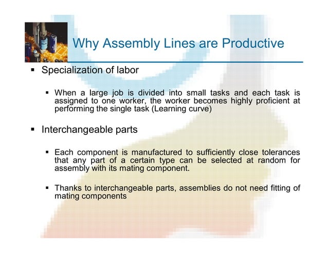 Manual Assembly Lines | PDF