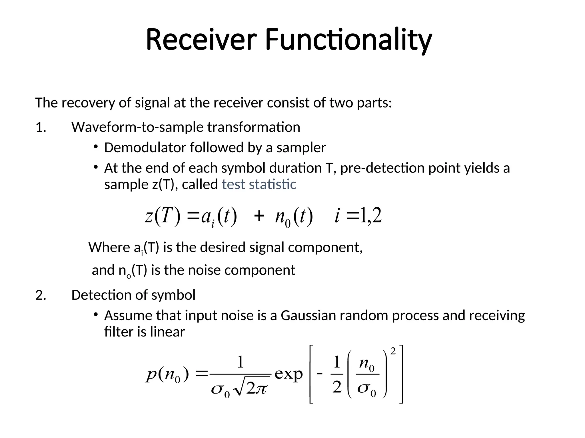 UNIT III MATCHED FILTER in communication systems.ppt