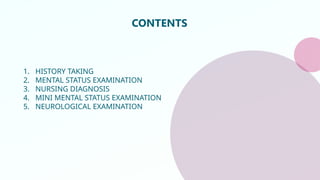 UNIT III MENTAL HEALTH NURSING ASSESSMENT | PPTX