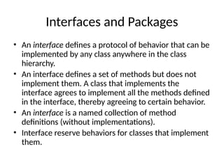 Unit II Inheritance ,Interface and Packages.pptx