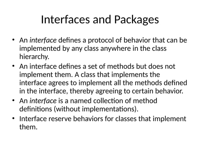 Unit II Inheritance ,Interface and Packages.pptx