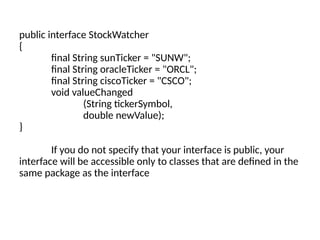 Unit II Inheritance ,Interface and Packages.pptx