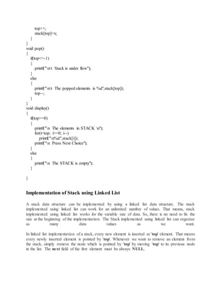 DSA- Unit III- STACK AND QUEUE | DOCX