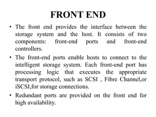 UNIT II INTELLIGENT STORAGE SYSTEMS AND RAID.pptx