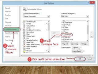Unit ii introduction to vba | PPT