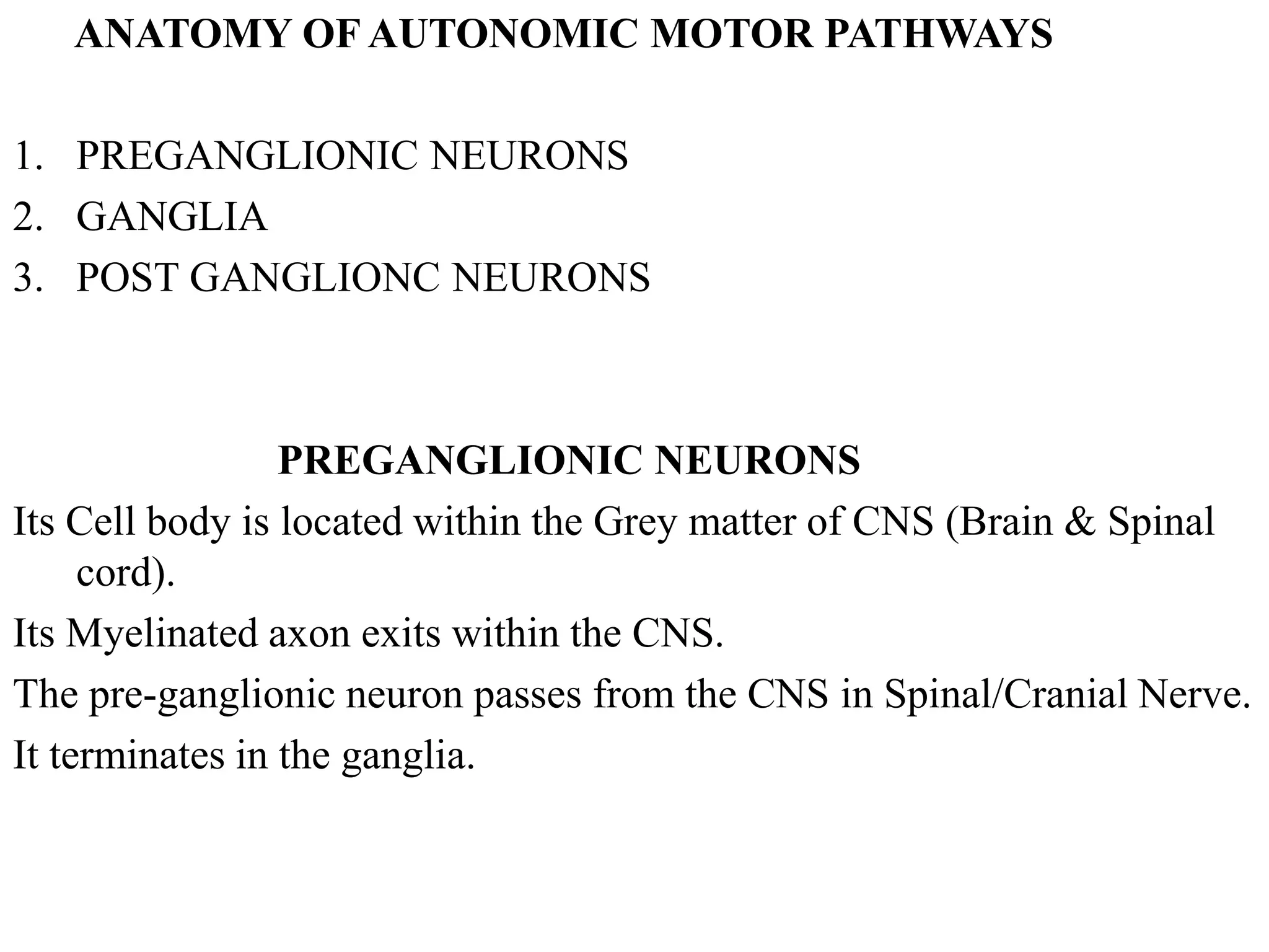 ORGANSATION & FUNCTIONS OF ANS | PPTX