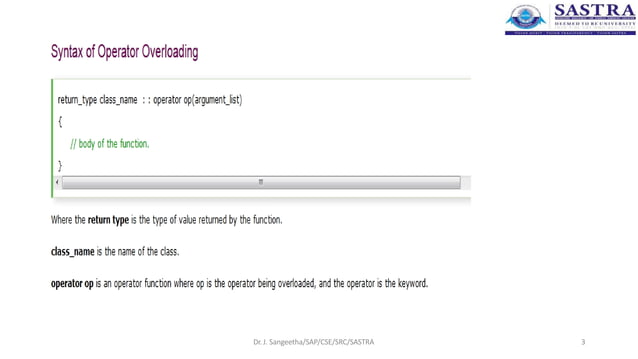 Unit III Part I_Opertaor_Overloading.pptx | Free Download