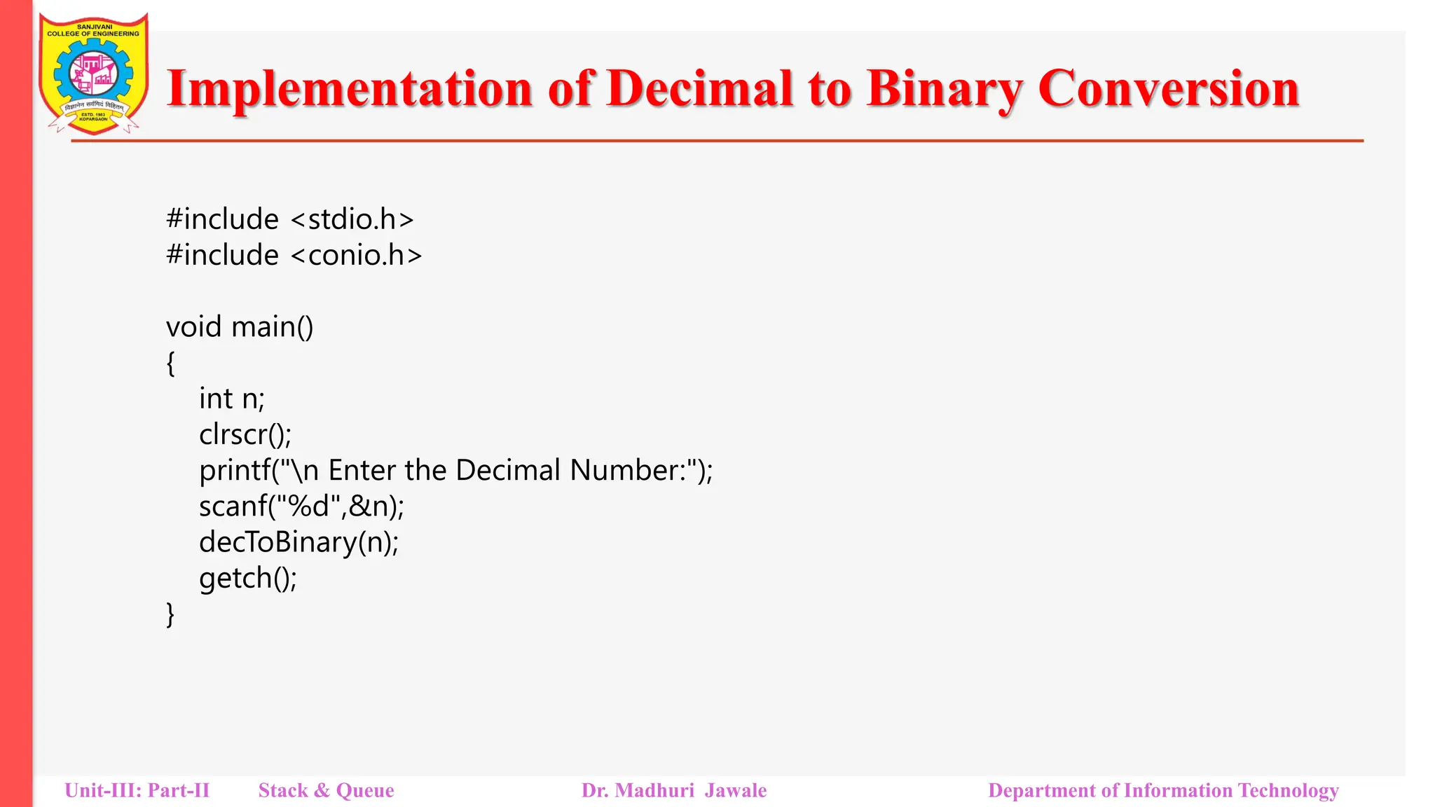 Stack Applications : Infix to postfix conversion, Evaluation of postfix ... Stack Applications : Infix to postfix conversion, Evaluation of postfix ...